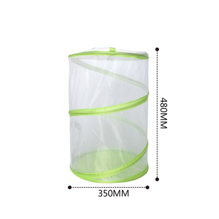 Folding Insect Cage Portable Breathable Mesh Cylindrical Catching Cage ...
