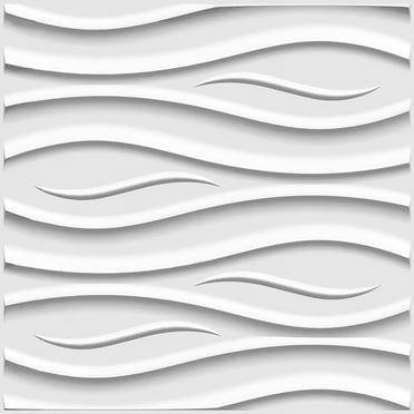 Dundee Deco 3D Wall Panels - Modern Stripes Paintable White PVC Wall ...