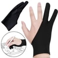 2 Finger Drawing Glove, Anti-Touch & Anti-Stain Art Glove for Graphic ...
