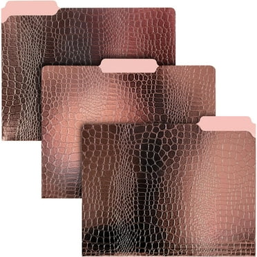 Mr. Pen- Leather File Folders, 9.4" x 11.7", 3 pcs, Black Letter Size ...