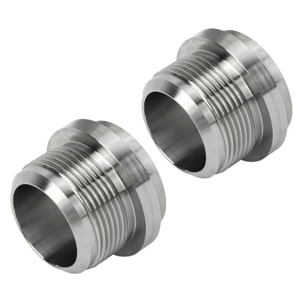Car Weldable Fuel Tank Fitting,1 Pair AN20 Stainless Weldable Fuel Tank ...