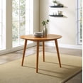 Crosley Furniture Landon Wood Round Dining Table in Acorn Natural ...