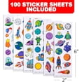 ArtCreativity Space Sticker Assortment – 1,000+ Stickers, Space Theme ...