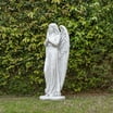 "Kensington Hill Tudor Angel Statue, Yard Flower Bed Decor, Resin ...