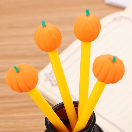 30 Pieces Halloween Thanksgiving Day Pumpkin Pen Bulk Cute Kawaii Black ...