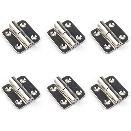 （Left）6 Removable Hinges 1.5' Small Sliding Joints Left Handed 304 ...