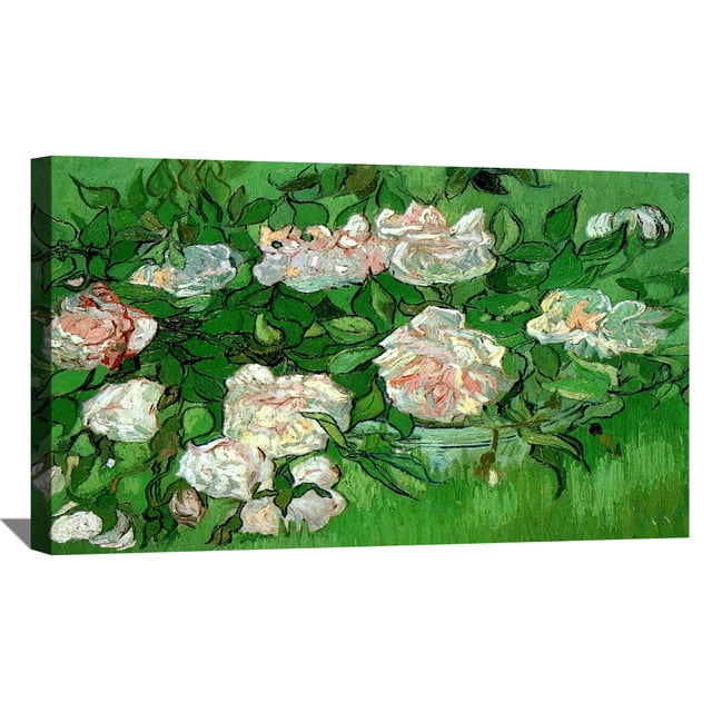 Vincent Van Gogh Painting Van Gogh Still Life Pink Roses Canvas Wall ...