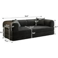 Howcool 79" Convertible Sofa Bed, Corduroy Folding Pull Out Couch with ...