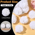 12Pcs Woolen Yarn Ball for Hats Shoes Scarves Bag Charms Accessories ...