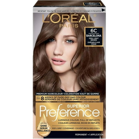 6C Cool Light Brown - Superior Preference Permanent Hair Color - 100% ...
