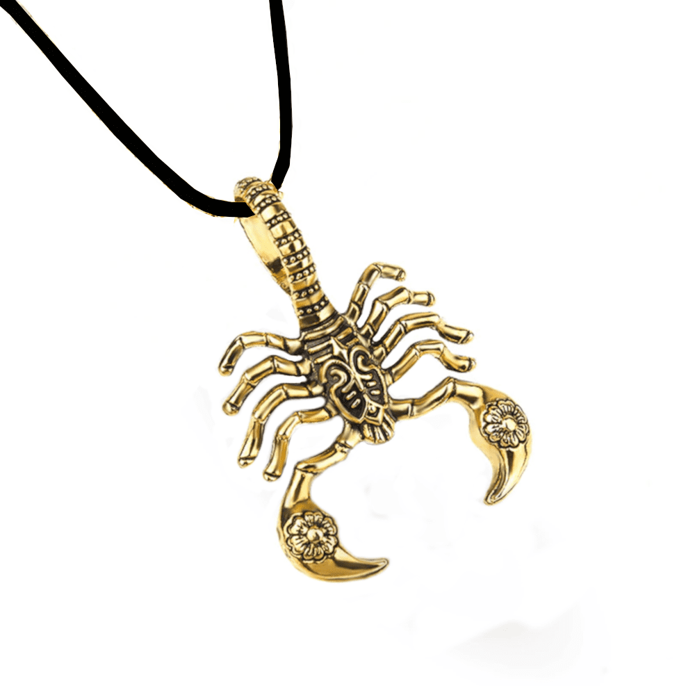 Gothic Biker Mens Large Heavy Anti-Tarnish Steel Scorpion King Pendant ...