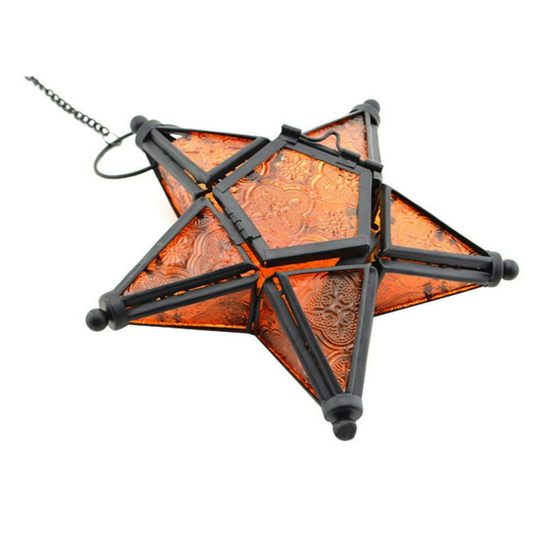 Glass Star Candle Lantern Beyond The Stars | Multicolored Hand Crafted