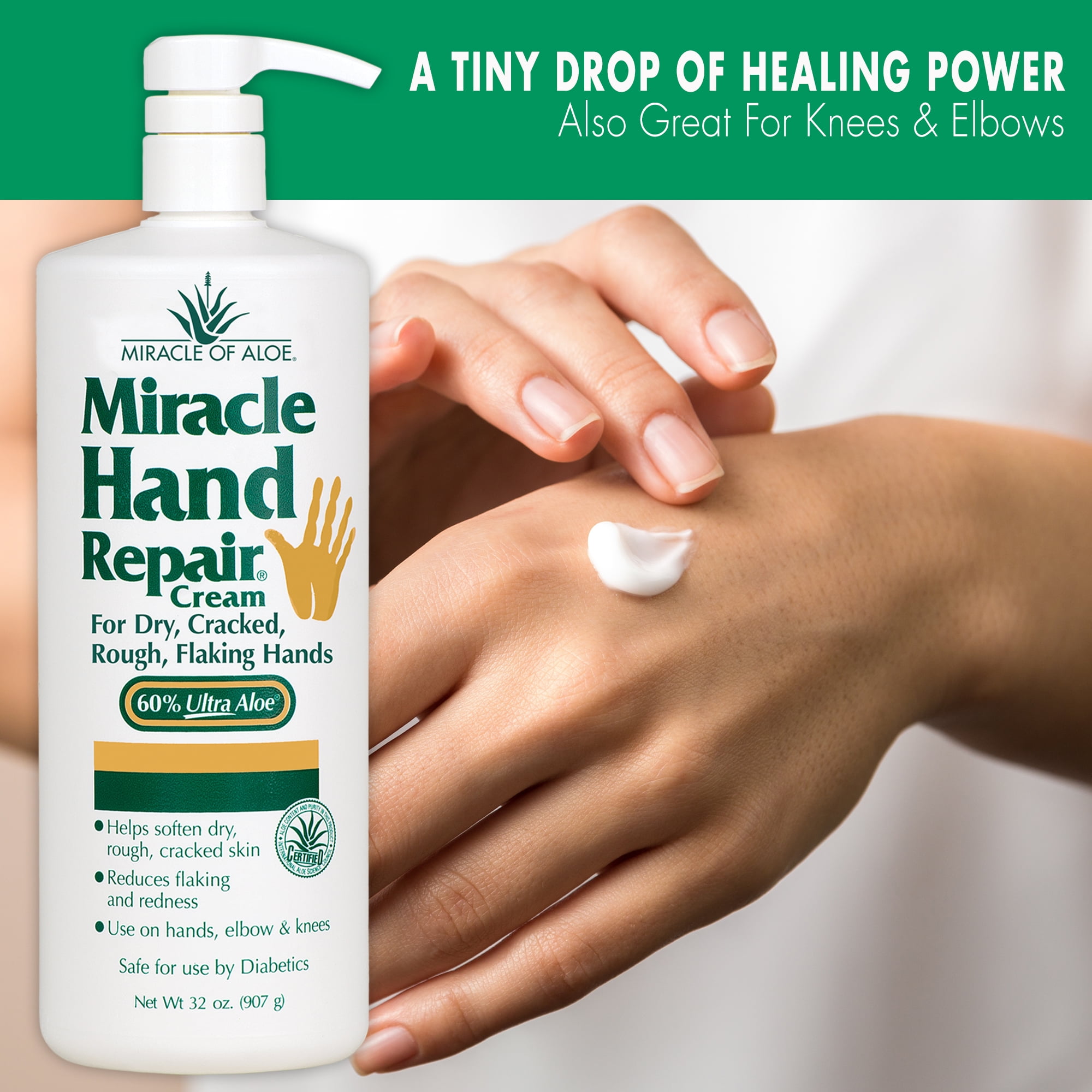 Buy Miracle Hand Repair Cream with 60% UltraAloe (32 Oz) Online at ...