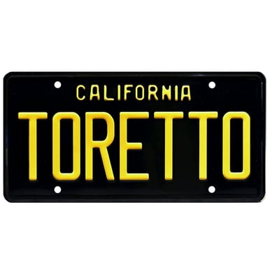 The Fast and the Furious Dodge Charger TORETTO Metal Stamped Vanity ...