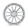 DUB 1PC Aluminum Rim S251 CLOUT 24X10in Chrome Plated Finish ...