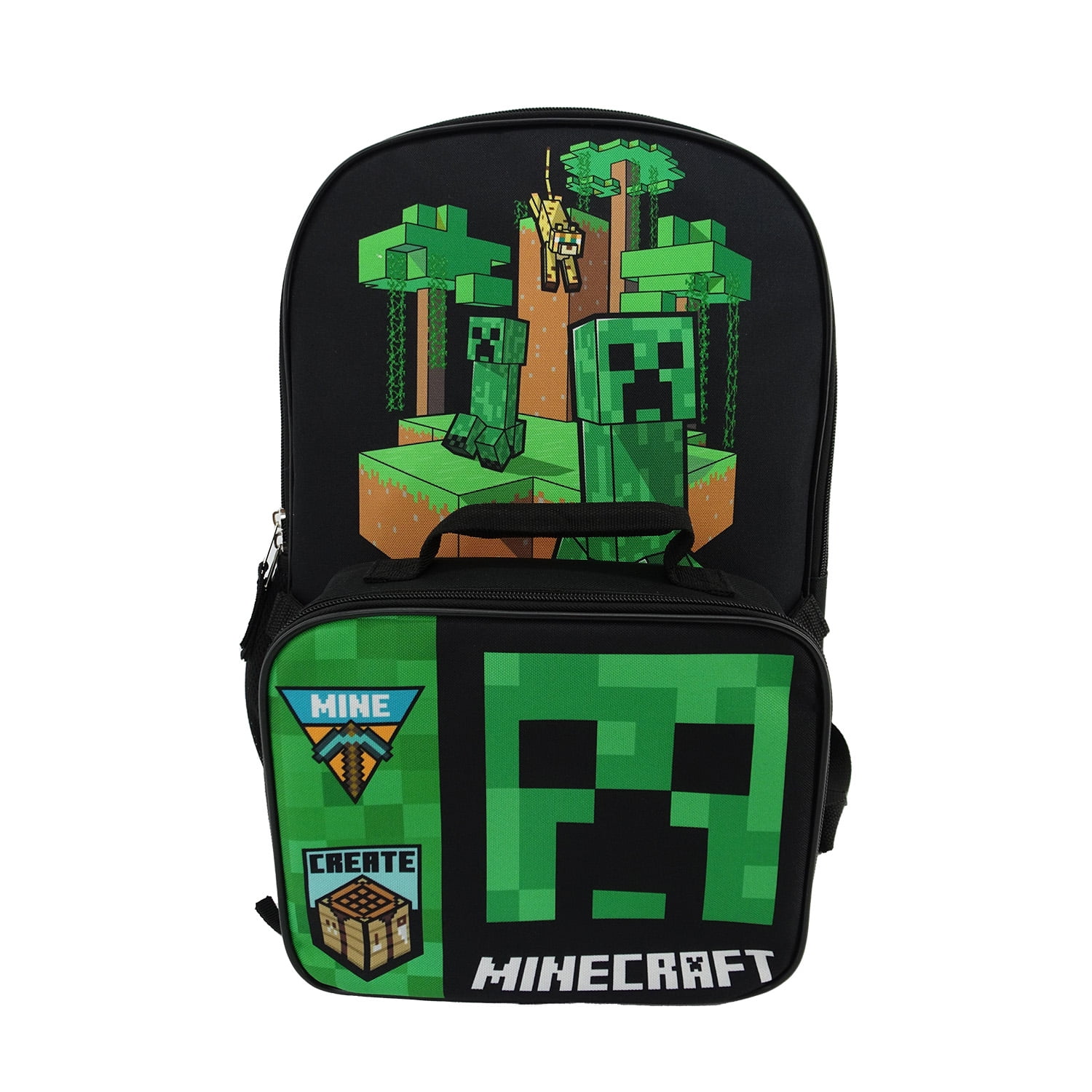 Click here for Bioworld Minecraft School Backpack Set For Kids Wi... prices