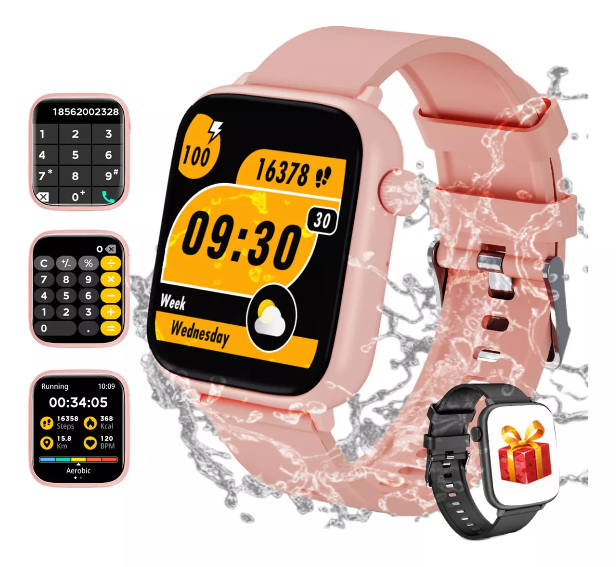 Reloj Inteligente Smartwatch Aiyinsmart X12 1,83 Ip68 Color De La Caja ...