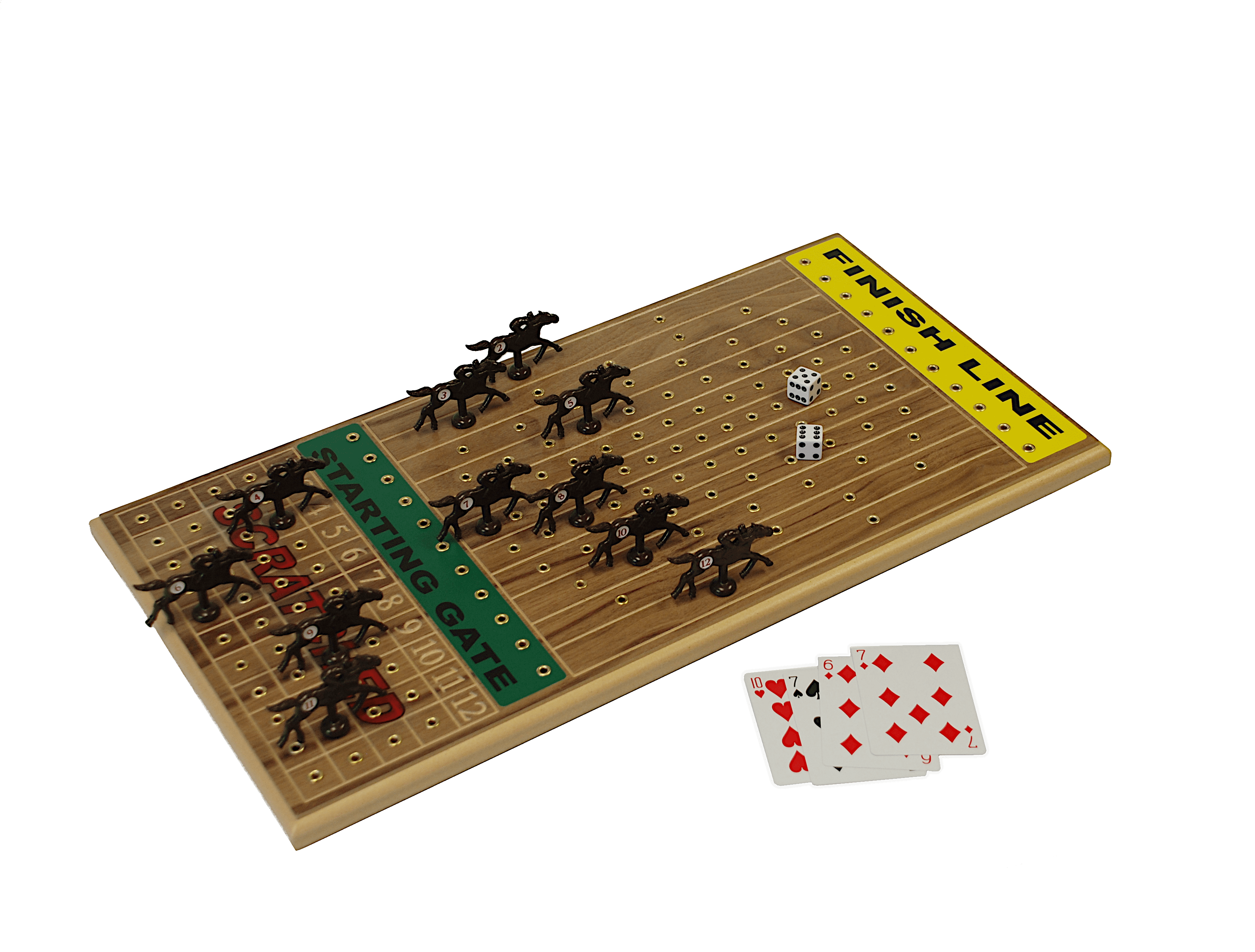 Handcrafted Walnut Horseracing Party Board Game from Across the Board ...