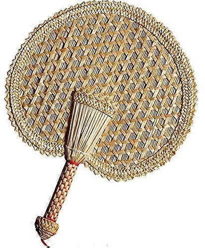 hand-woven straw hand fan natural hand fan - Walmart.ca