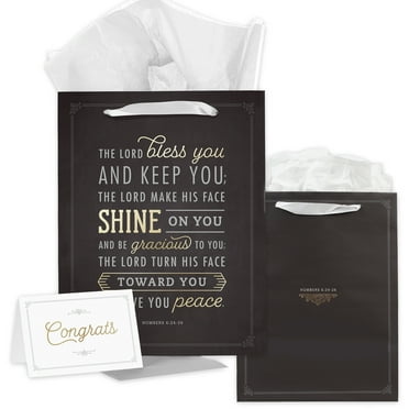 Christian Art Gifts Large Portrait Scripture Gift Bag, Greeting Card ...