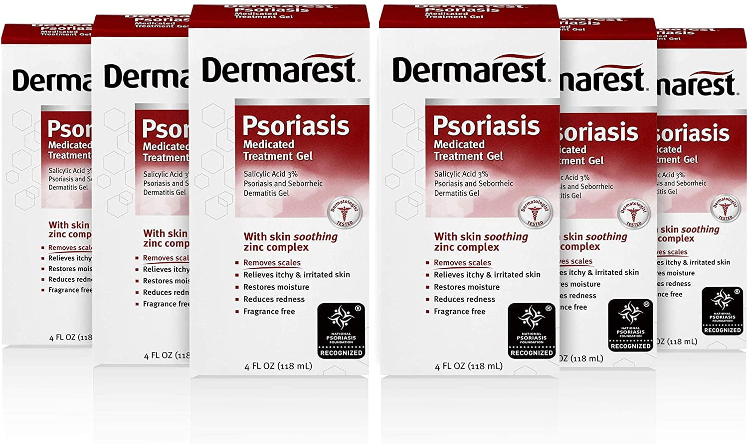 Dermarest Psoriasis Medicated Treatment Gel, Dermatologist Tested, 4 ...