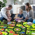 Assaile Traffic Game City Street Map Black 5*7ft Area Rug for ...