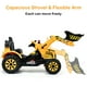 Costway 12V Battery Powered Kids Ride On Excavator Truck w/ Front ...