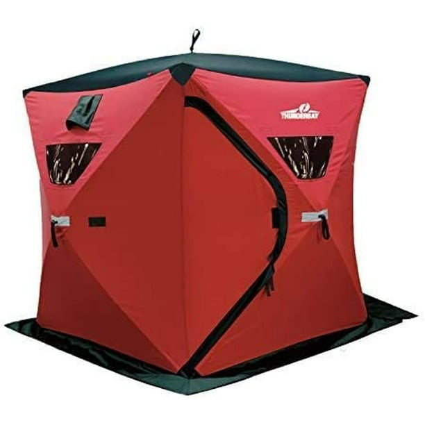 THUNDERBAY Ice Cube Series Pop-Up Portable 2 Person Ice Fishing Shelter ...