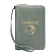 Dusknt Rfid Blocking Passport Wallet Slim Leather, Travel Wallet for ...