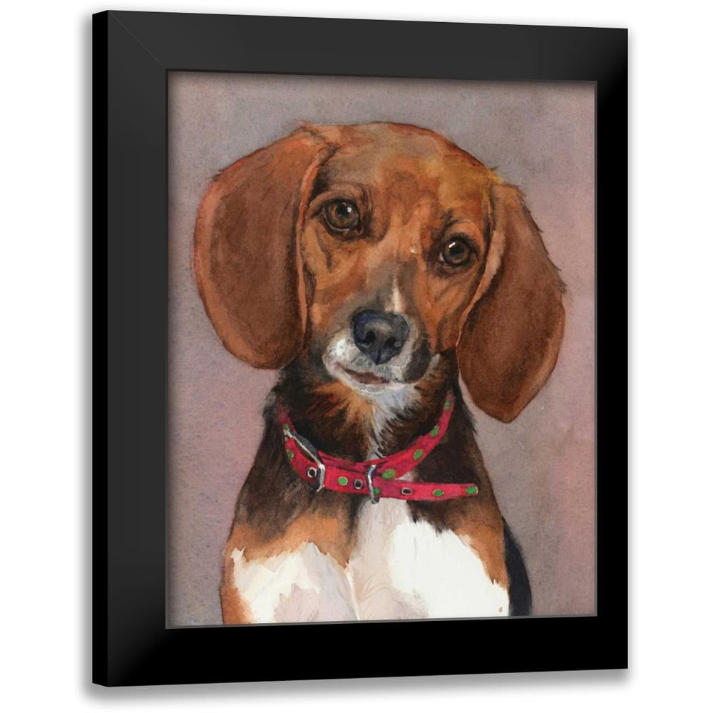 Fagan, Edie 12x14 Black Modern Framed Museum Art Print Titled - Lucy English Pocket Beagle ...