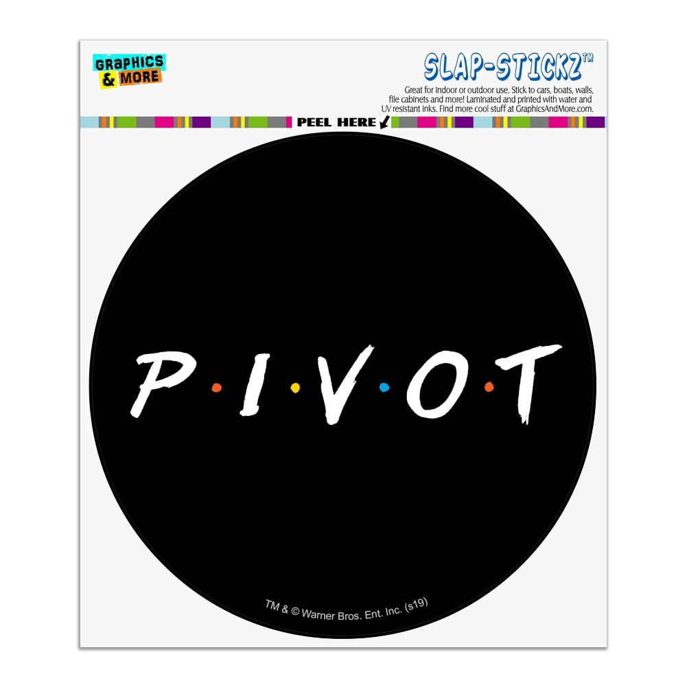 Friends PIVOT Automotive Car Window Locker Circle Bumper Sticker ...