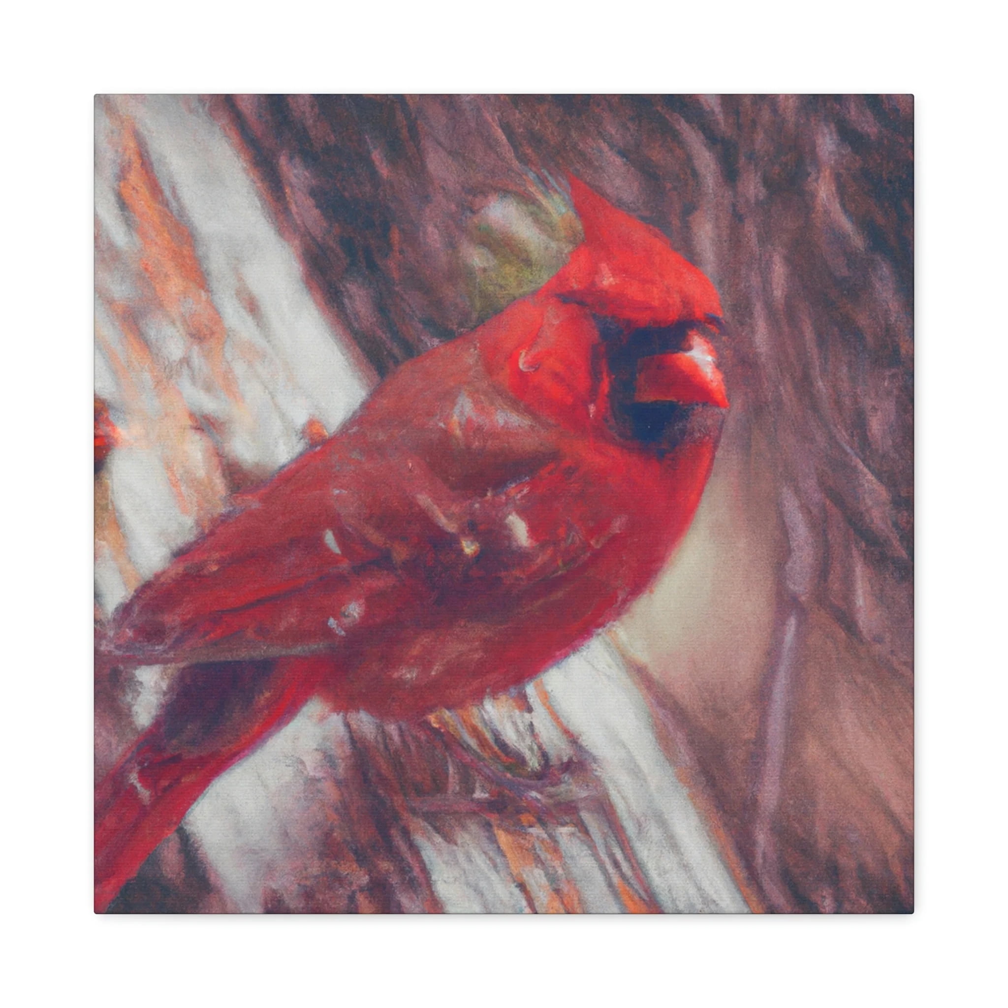 'Crimson Cardinal Songbird' - Canvas - Walmart.com