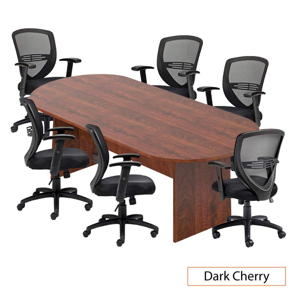 GOF 6FT, 8FT, 10FT Conference Table Chair (G11320B) Set, Cherry ...