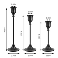 NLBTW Set of 6 Black Candlestick Holders, Taper Candle Holders for ...