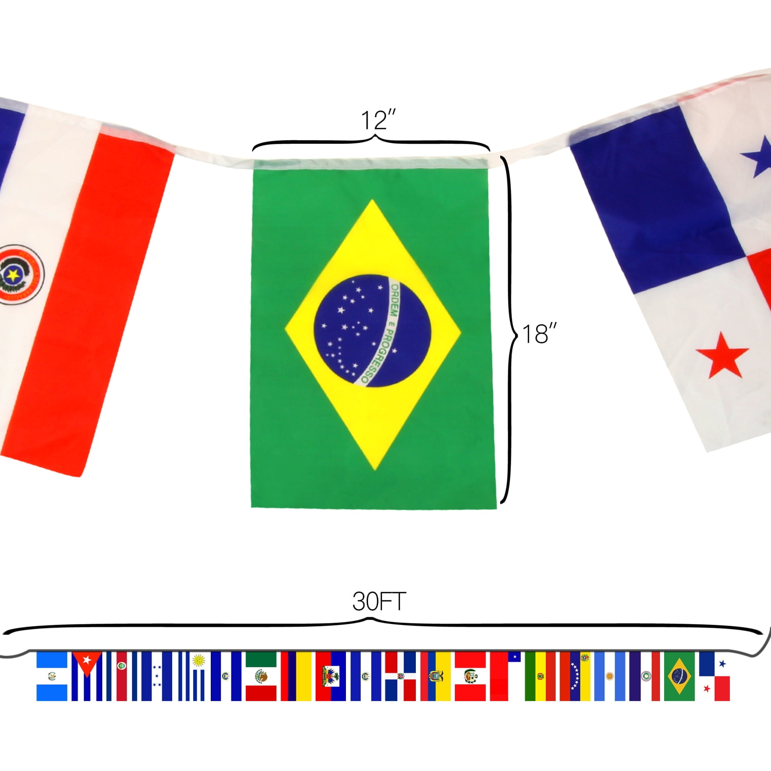 Latin American Countries Flags