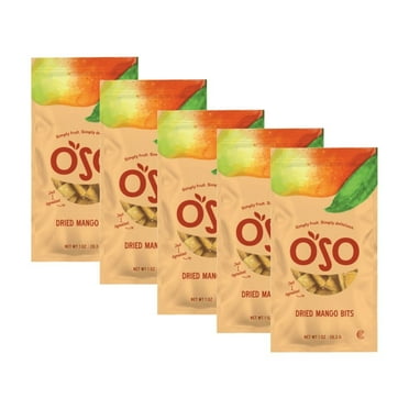 Paradise Green Premium Dried Mango Fruit Slices, 8 Individually Wrapped ...