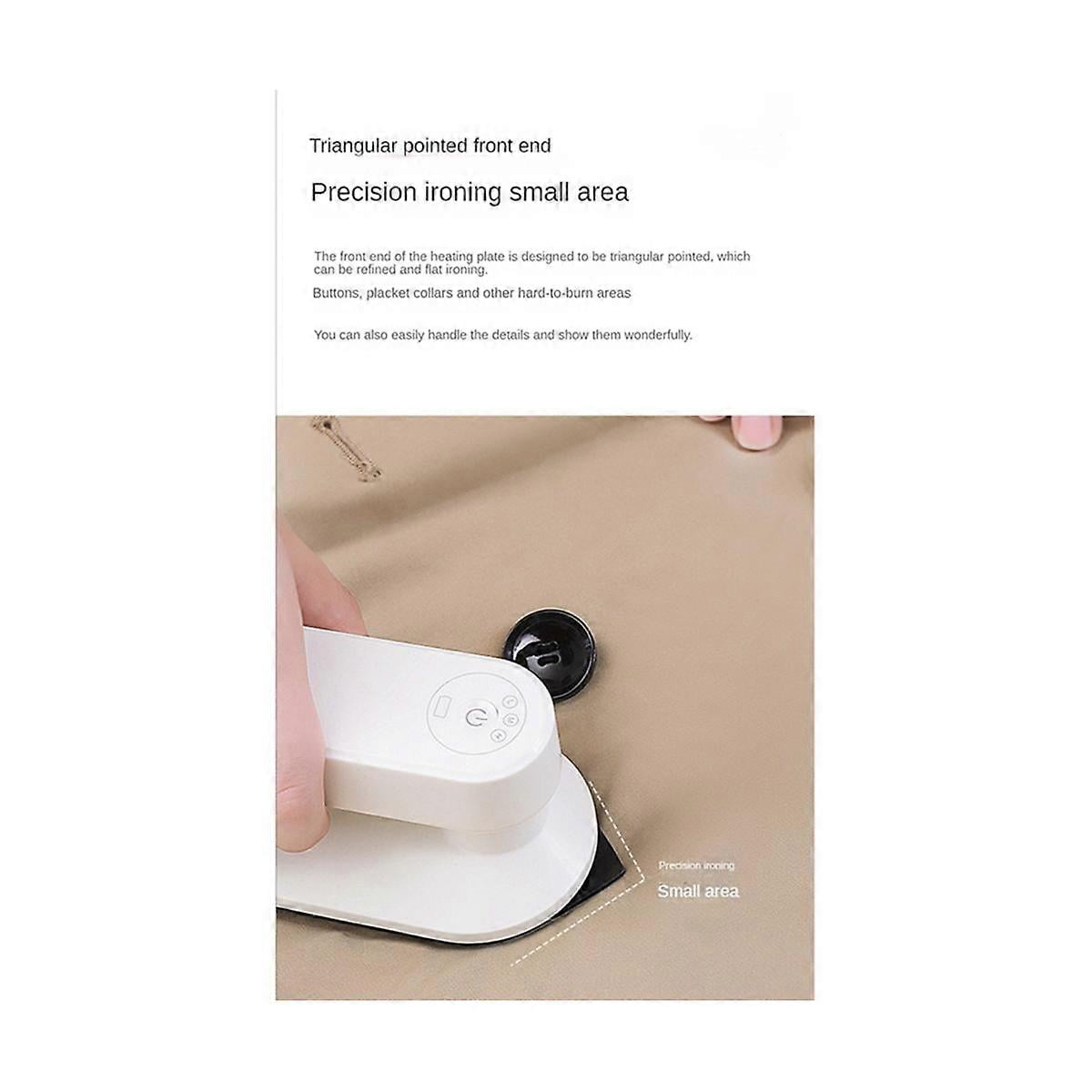 Mini plancha eléctrica inalámbrica para ropa, portátil, recargable ...
