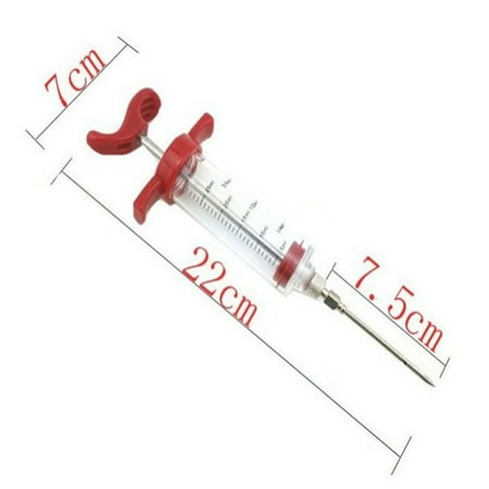 Qft346 Bbq Meat Syringe Marinade Injector Turkey Chicken Flavor Syringe ...
