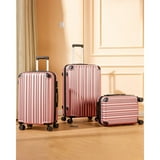 Walmart 3-Piece Hard Shell Luggage Set, Expandable ABS Spinner Suitcase ...