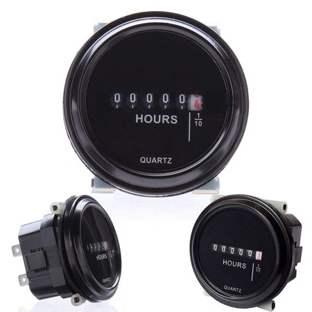12V 24V 36V Hour Meter For Marine Boat Tractor Engine 2'' Round Gauge ...