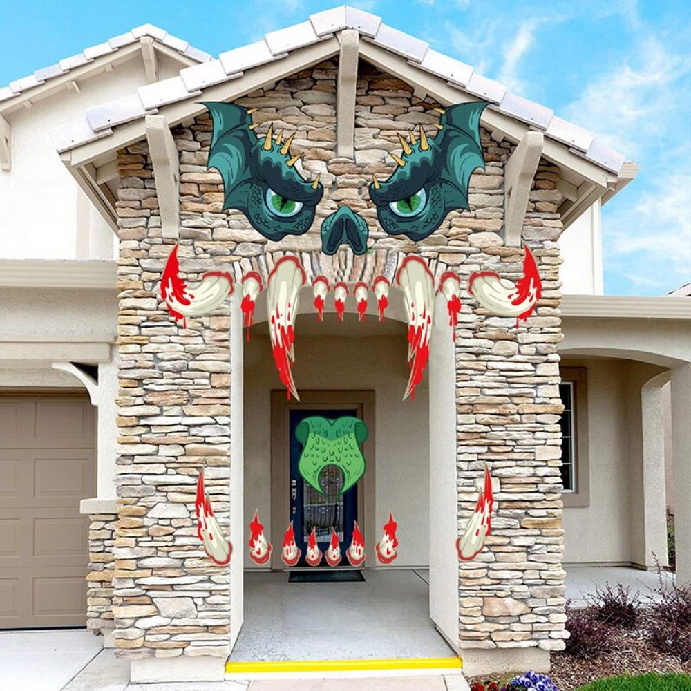Buy Delivery On Time!!Home Decoration Halloween Monster Face Decoration ...
