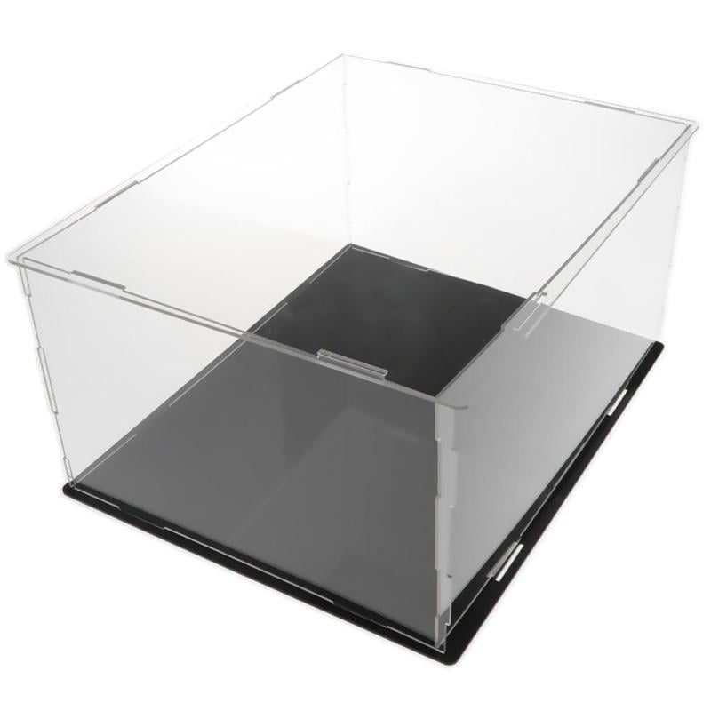 Acrylic Showcase Dustproof Protective Boxes Container 28x22x14cm ...