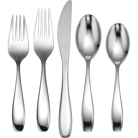 Oneida Noble Pattern 20-Piece Flatware Set, Premium Stainless Steel ...