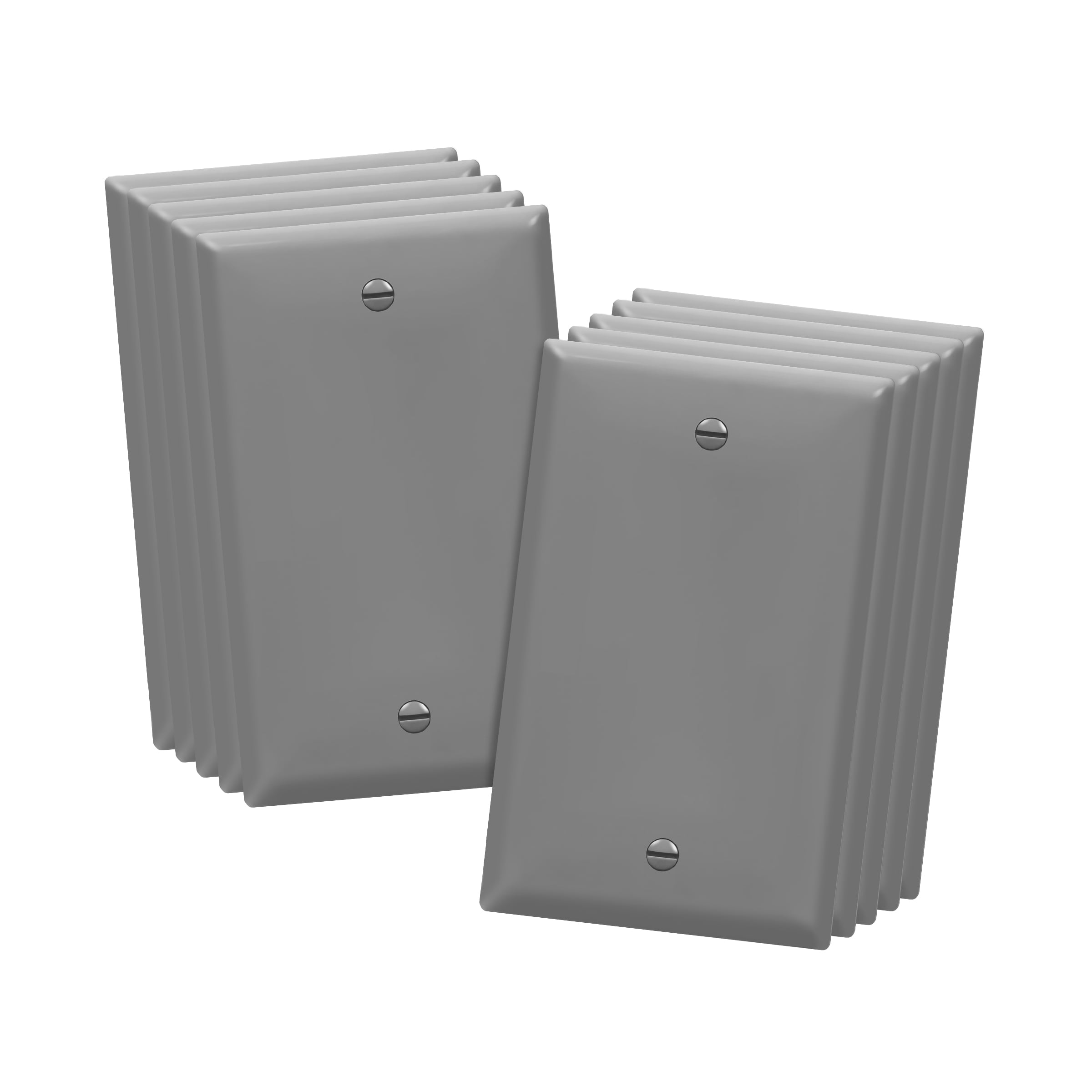 ENERLITES Blank Device Wall Plate Cover, Gloss Finish, Standard Size 1 ...