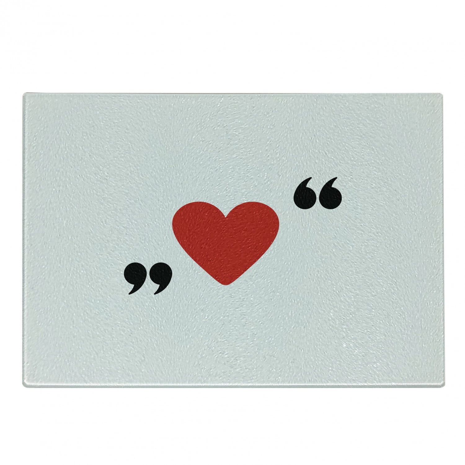 Love Cutting Board, Red Heart in Writing Marks Romantic Love Simple ...