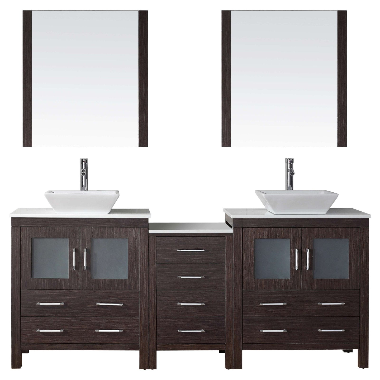 Virtu Dior 78 in. Double Bathroom Vanity Set - Walmart.com