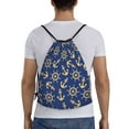 Kdxio Anchors and Nautical Print Drawstring Backpack Bag,Waterproof ...