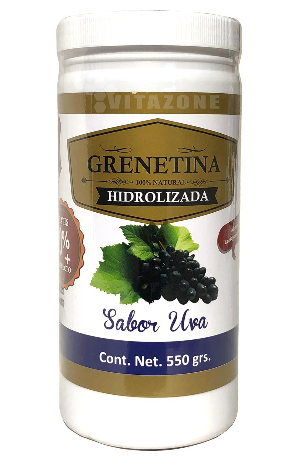 Grenetina Hidrolizada Sabor Uva 100% Natural 550 Grs Pretty Bee. PRETTY ...