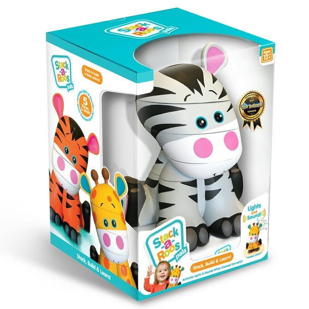 Stack-a-Roos Pals: Baby Zebra - Lights & Sounds, Kids Ages 12+ Months ...