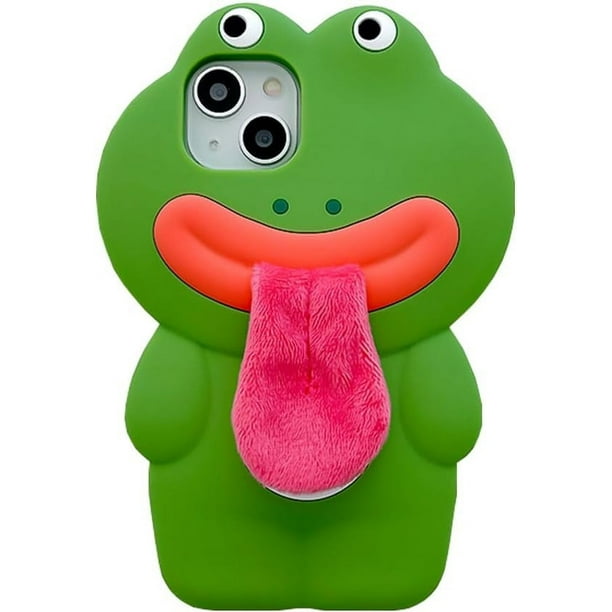 Kawaii Frog Phone Cases for iPhone 14 Pro Max,Cute Cartoon Green Frog ...